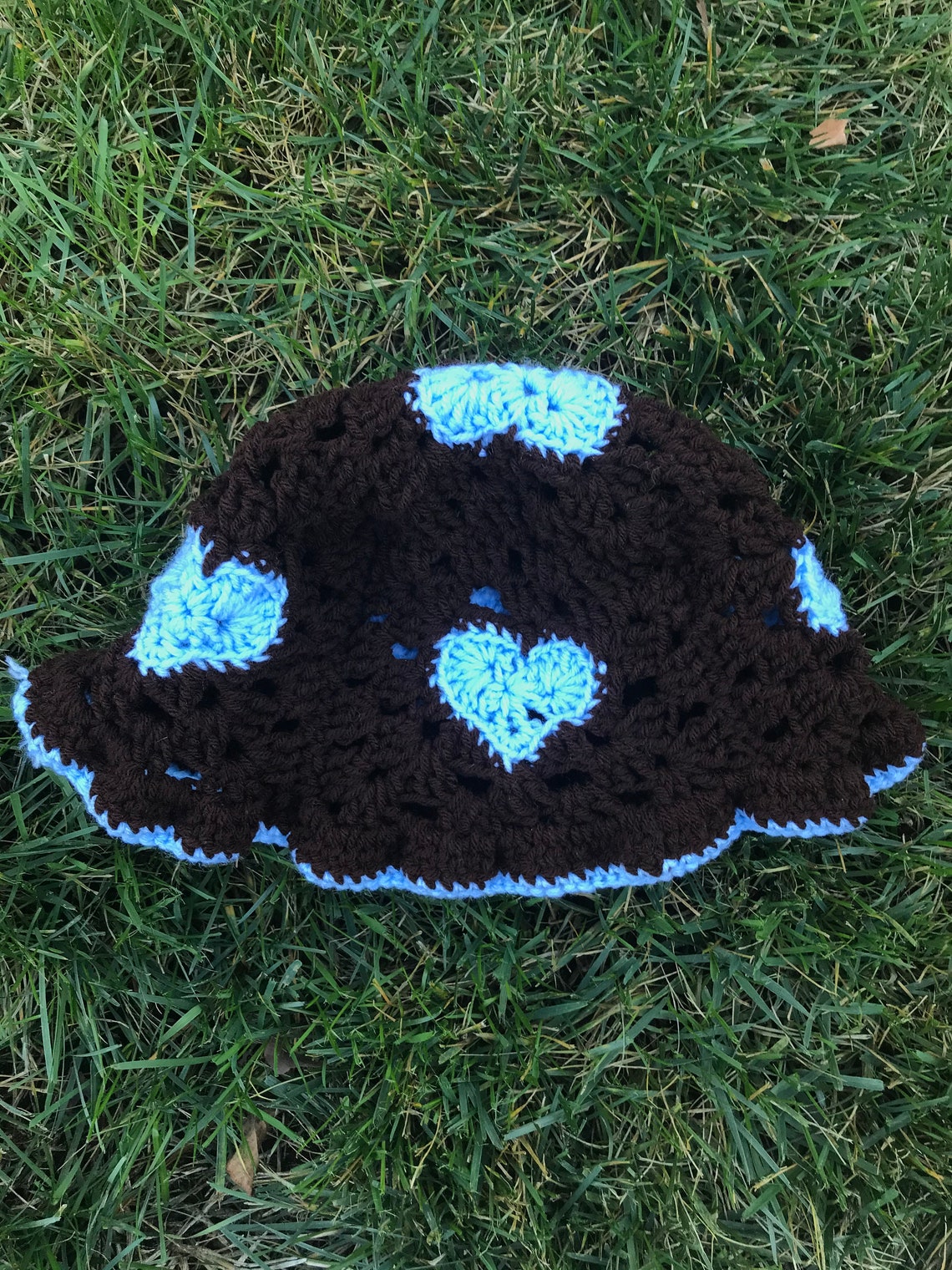 Crochet Heart Bucket Hat - Etsy
