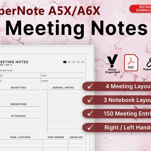 Supernote Nomad Template - Etsy