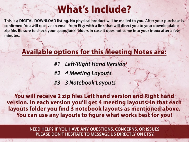 Supernote A5x & A6x Meeting Template, Hyperlinked, Instant Download ...