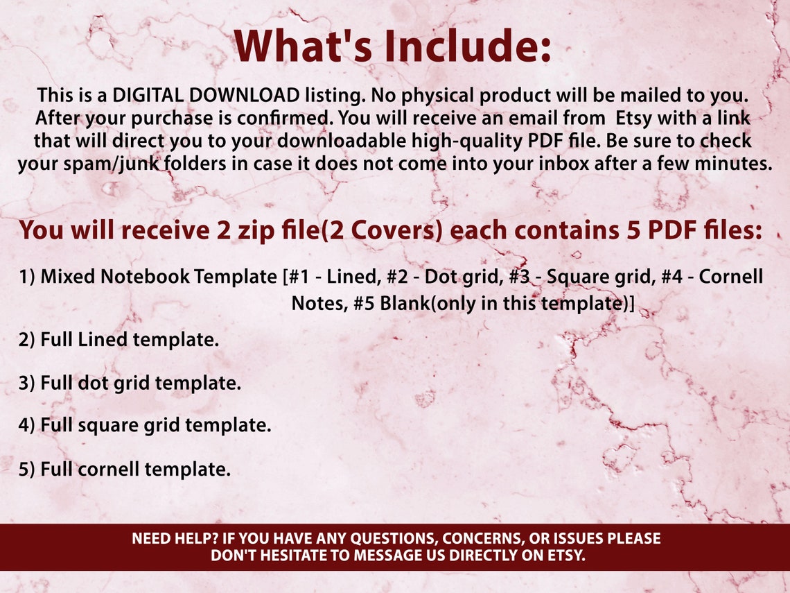 Supernote Notebook Template, Supernote A5X/A6X, Supernote Template ...