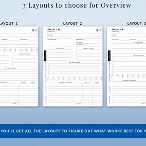 Project Planner Template for Remarkable 2 Tablets: 30 Project Entries ...