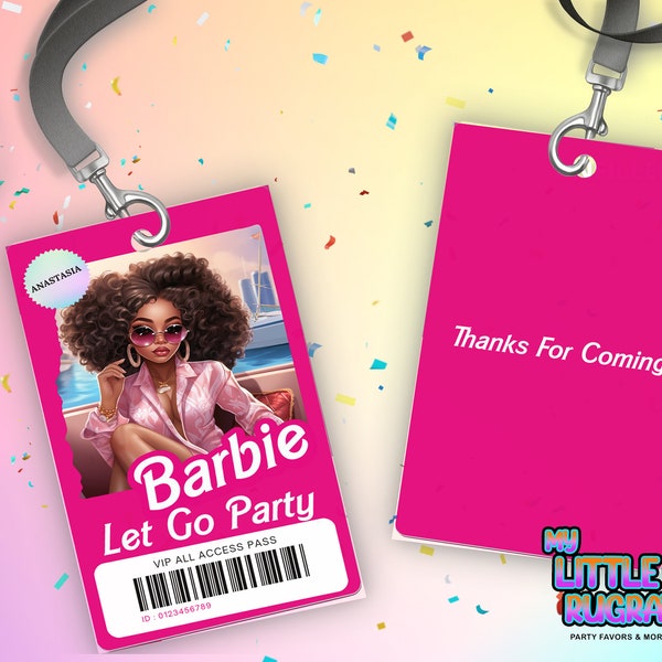 Barbie Favor Tags - Etsy