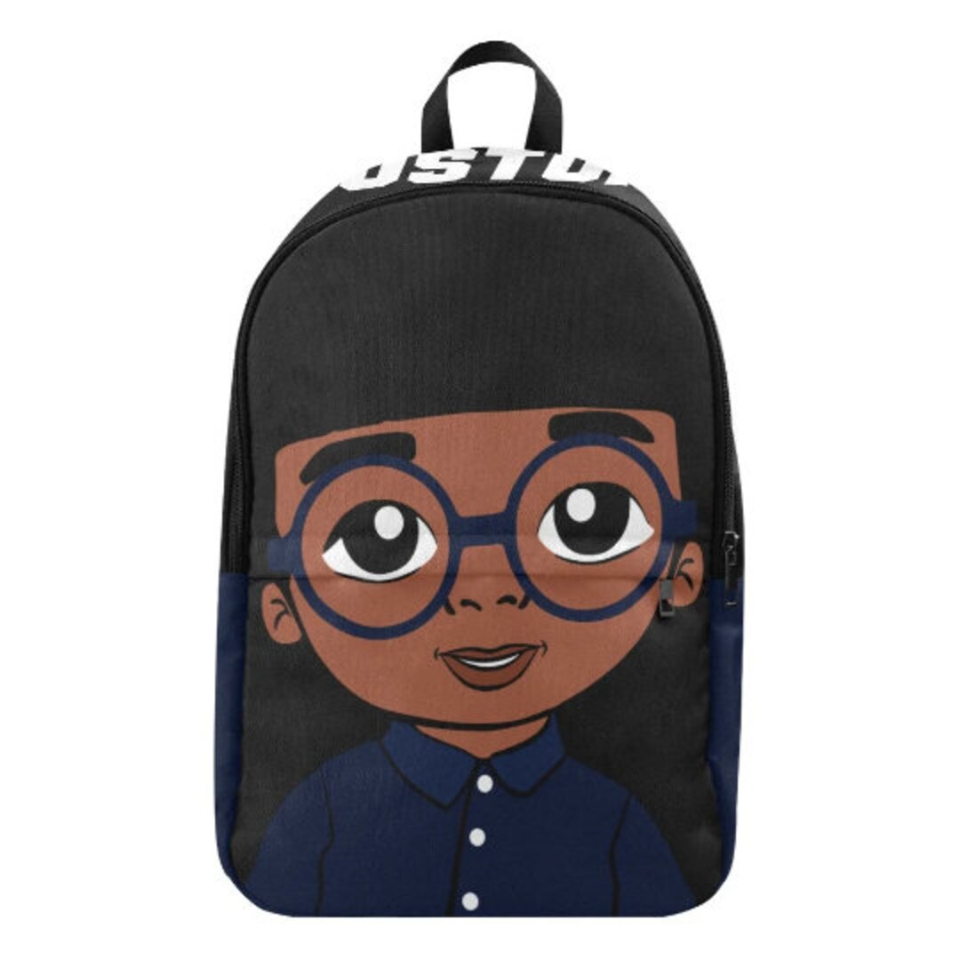 Custom Black Boy Bookbag, Personalized Backpack, School Bag, Gift for ...