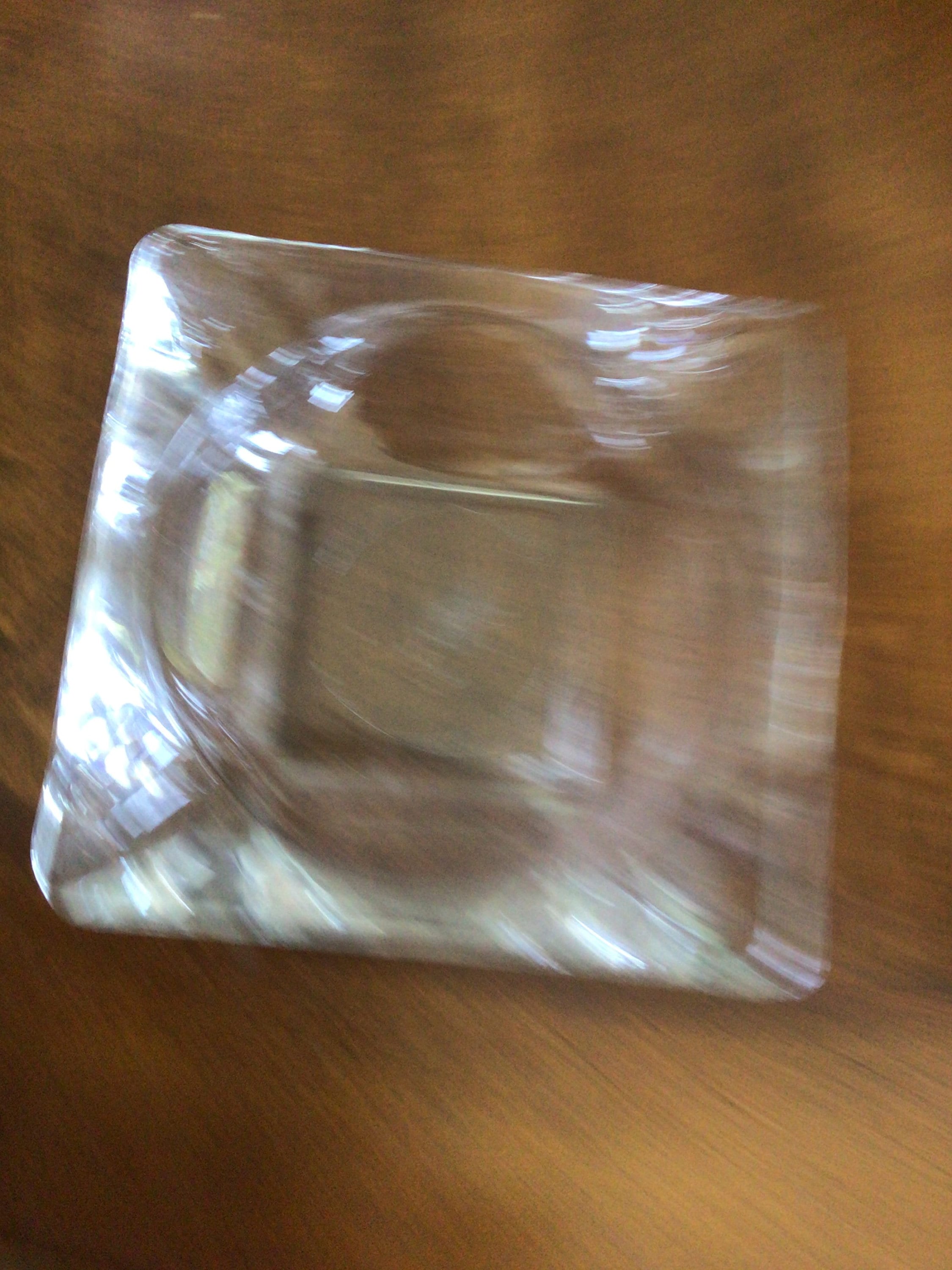 Vintage 4 Heavy Thick Clear Glass Ashtray Square With - Etsy