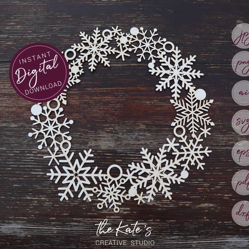 Snowflake Wreath - Etsy