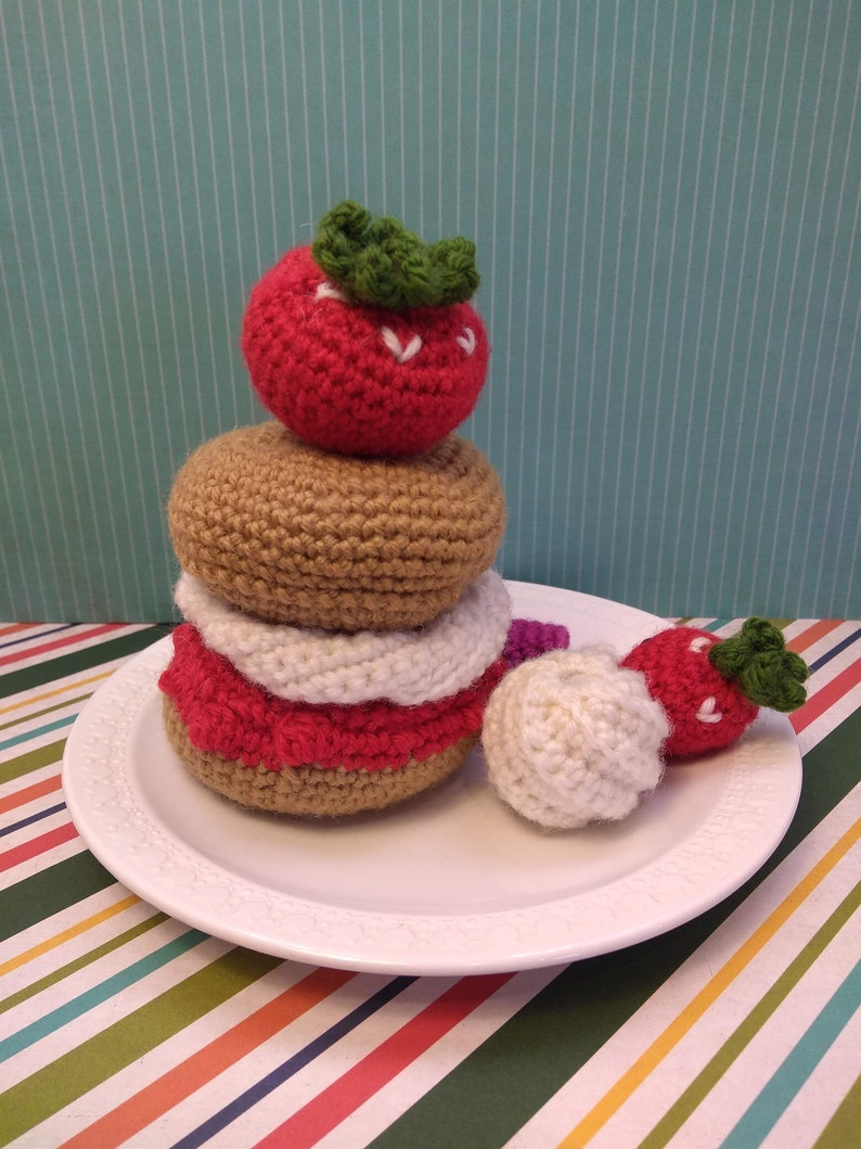 Plush Cream Scone Crochet Pastry Amigurumi Sweets Toy Food | Etsy