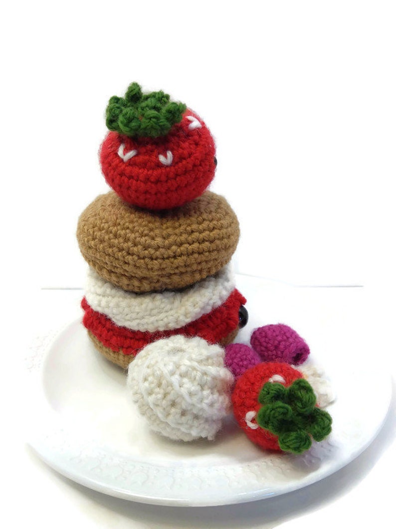 Plush Cream Scone Crochet Pastry Amigurumi Sweets Toy Food | Etsy