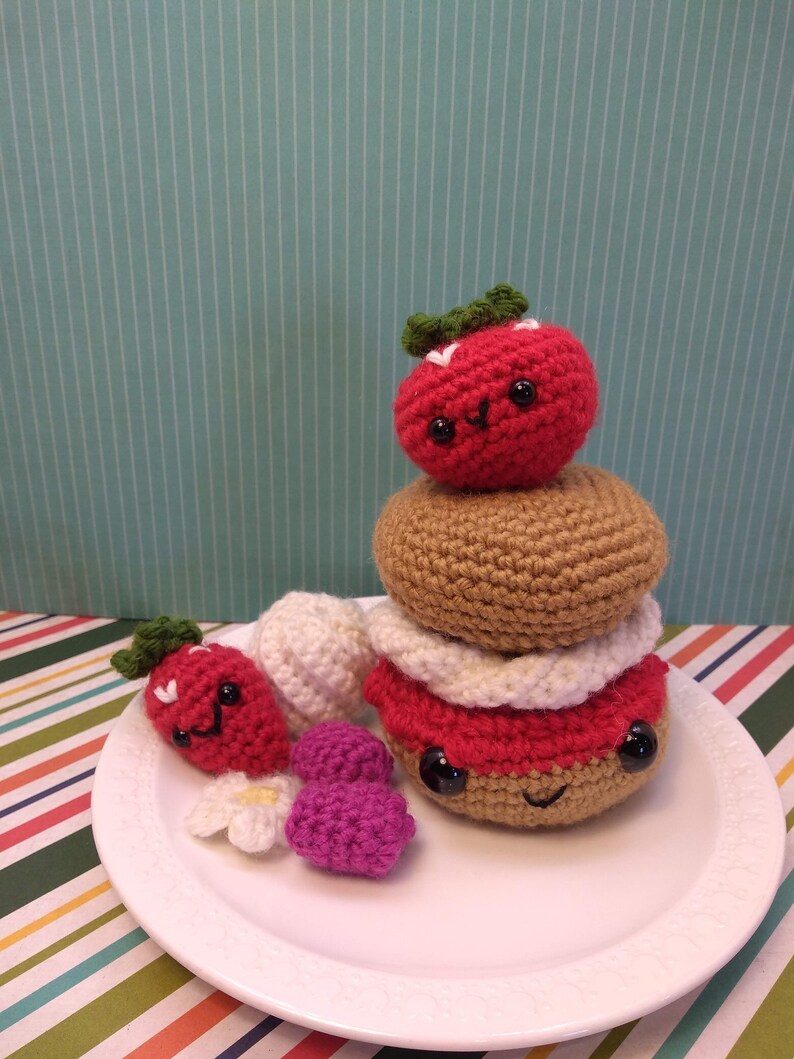 Plush Cream Scone Crochet Pastry Amigurumi Sweets Toy Food | Etsy