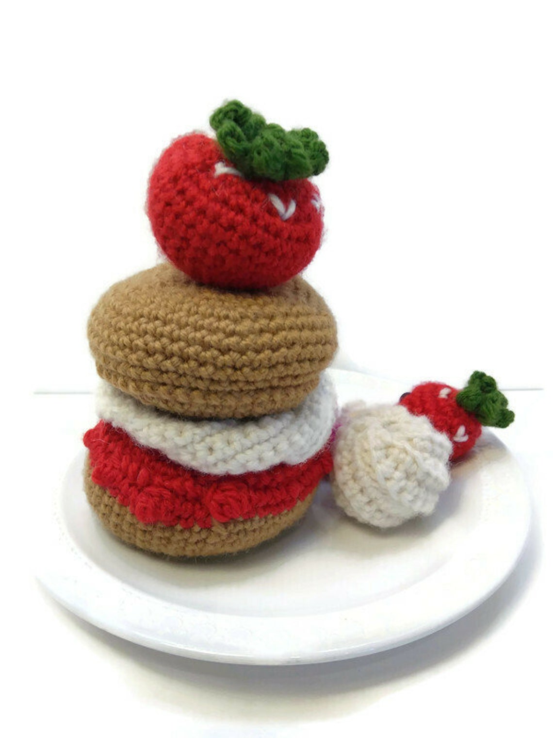 Plush Cream Scone Crochet Pastry Amigurumi Sweets Toy Food | Etsy