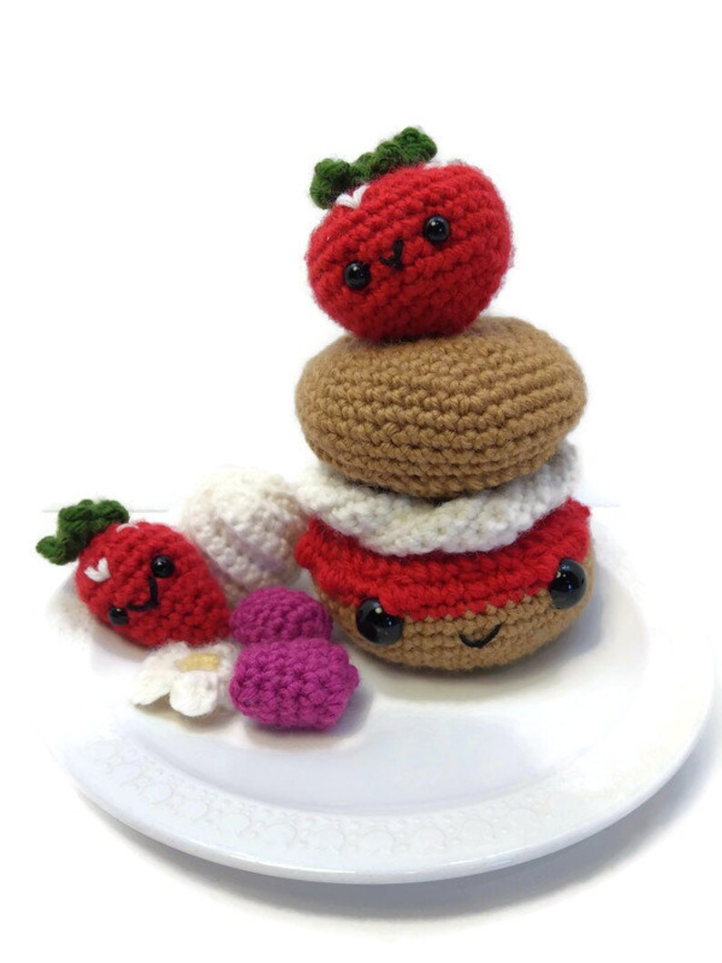 Plush Cream Scone Crochet Pastry Amigurumi Sweets Toy Food | Etsy