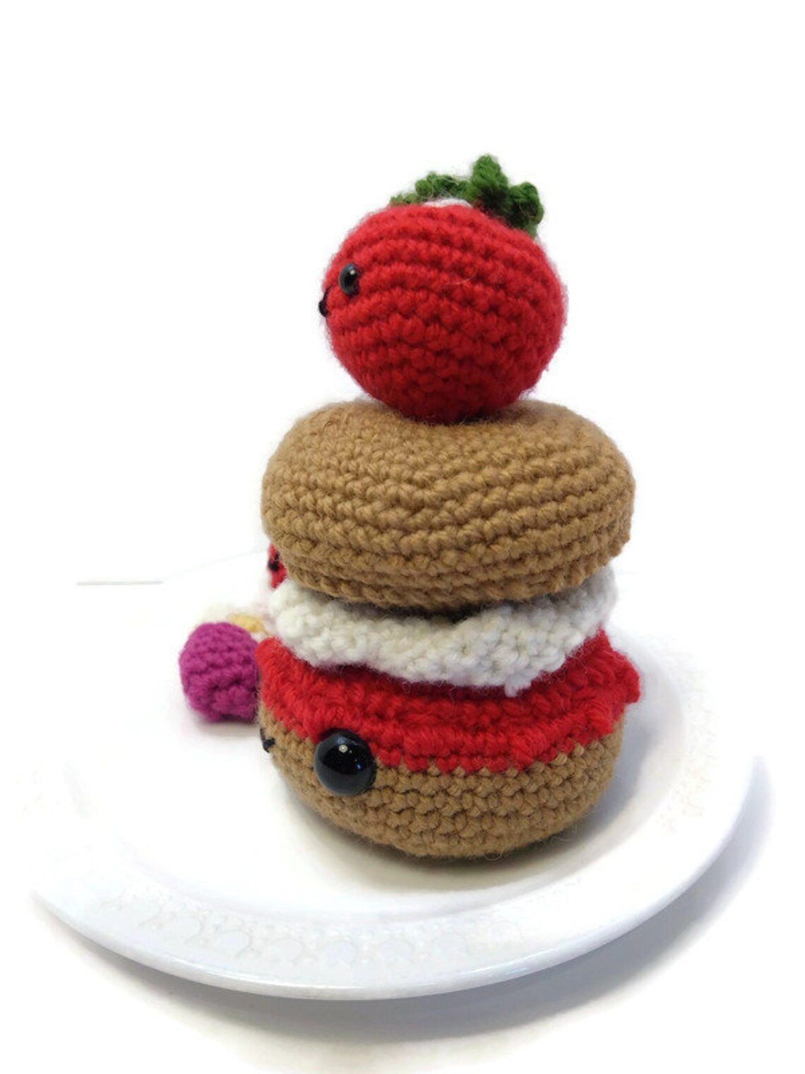 Plush Cream Scone Crochet Pastry Amigurumi Sweets Toy Food | Etsy