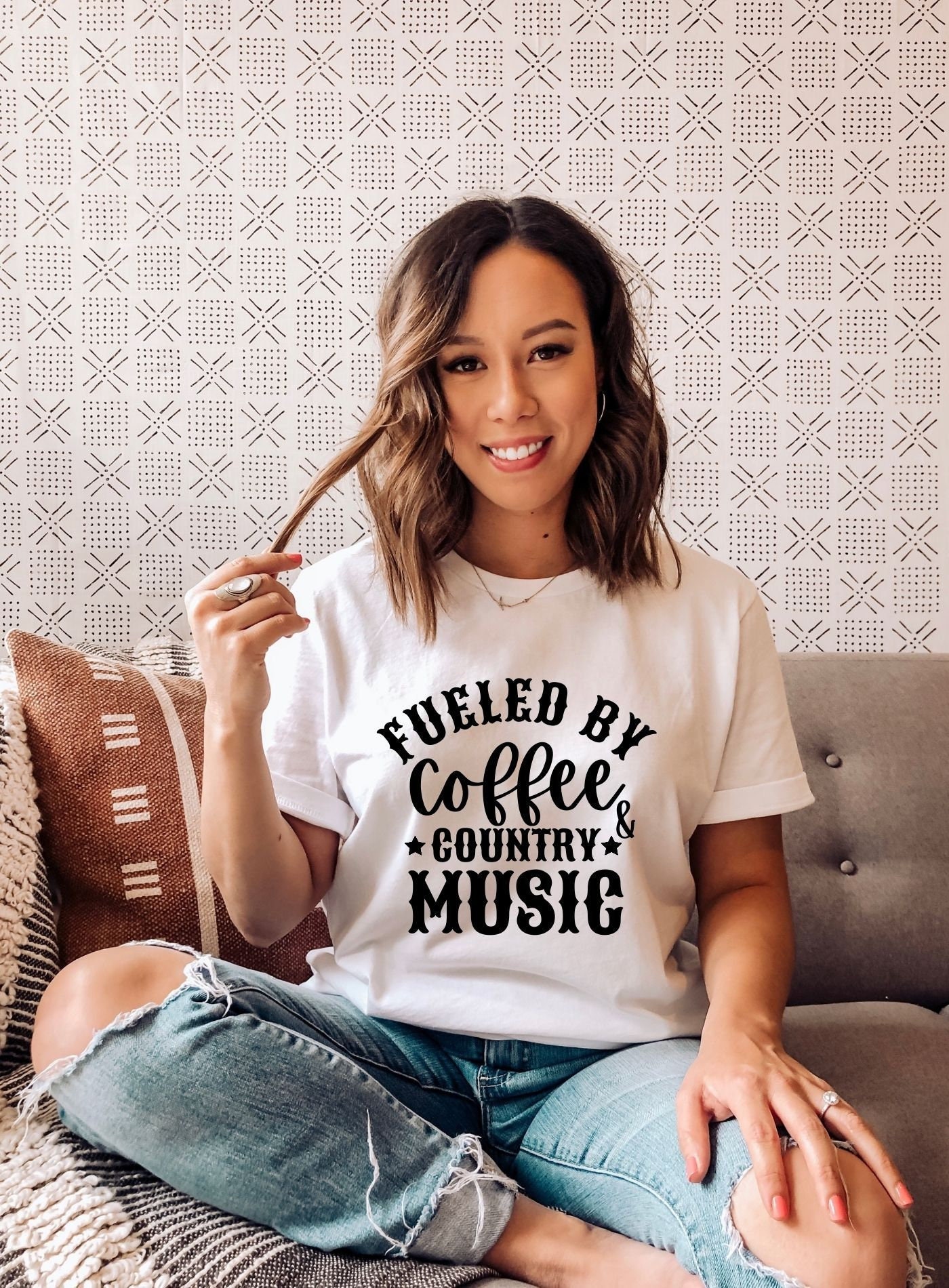Fueled by Coffee and Country Music SVG Country Svgfunny - Etsy