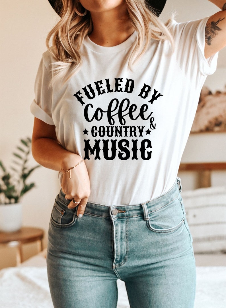 Fueled by Coffee and Country Music SVG Country Svgfunny - Etsy