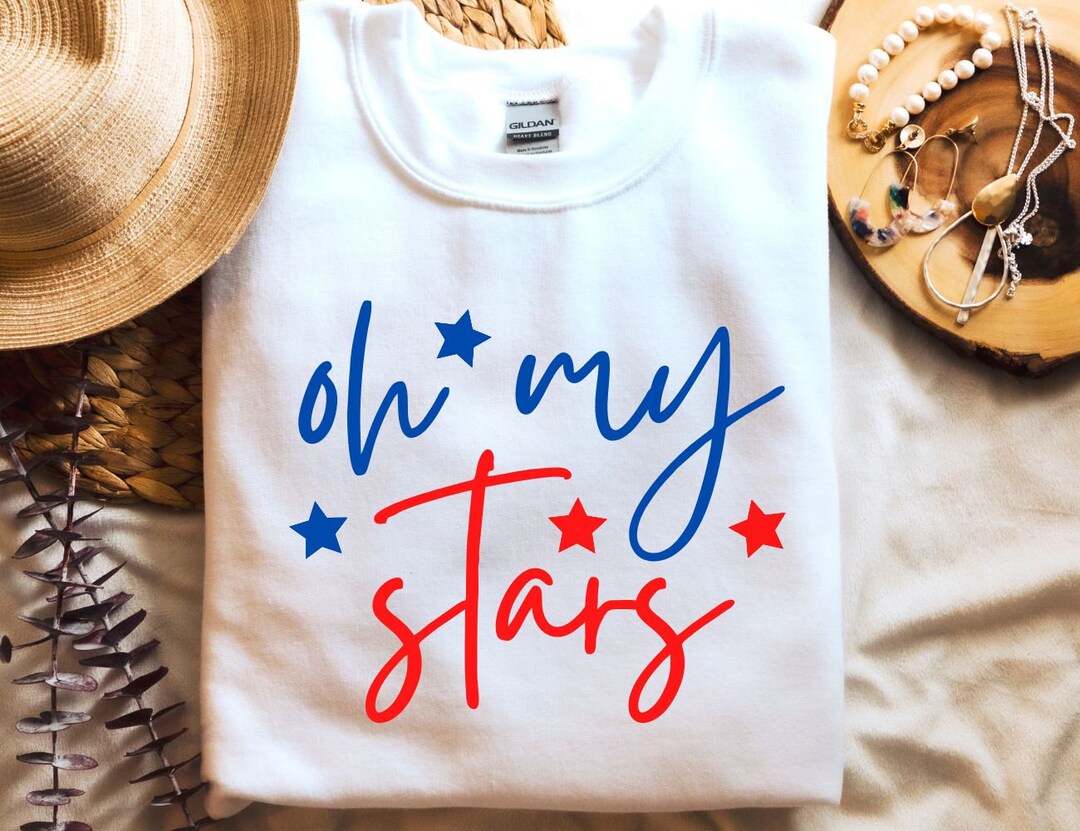 Oh My Stars SVG: 4th of July Patriotic Cut File (digital Download) - Etsy