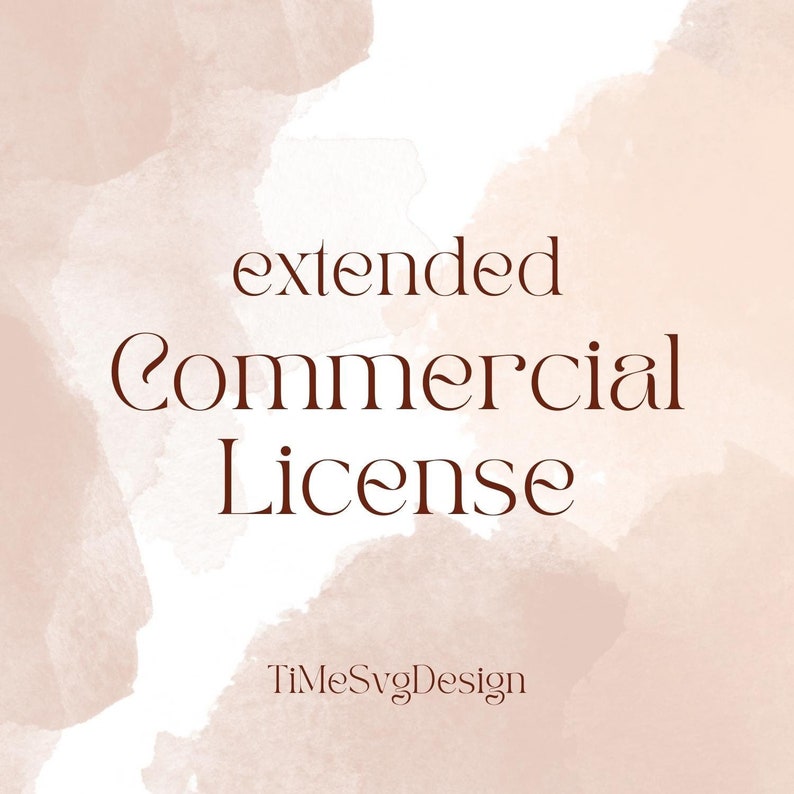 Commercial License : Extended License SVG Unlimited Uses for | Etsy
