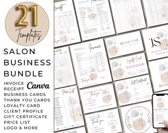 Spa Invoice Template - Etsy