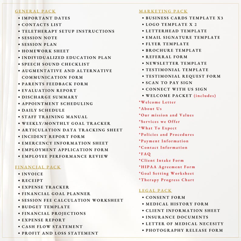 SPEECH THERAPY Forms Bundle – Editable SLP Templates for Speech ...