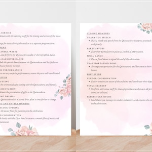 QUINCEANERA CHECKLIST. Printable Quinceañera Timeline. Quinceanera ...