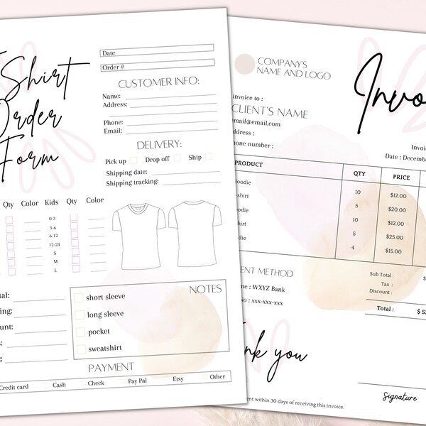 Invoice Shirt - Etsy