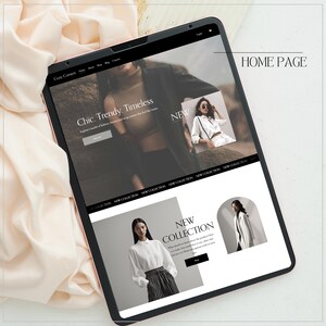 Editable BOUTIQUE WEBSITE TEMPLATE – Squarespace Design for Online ...