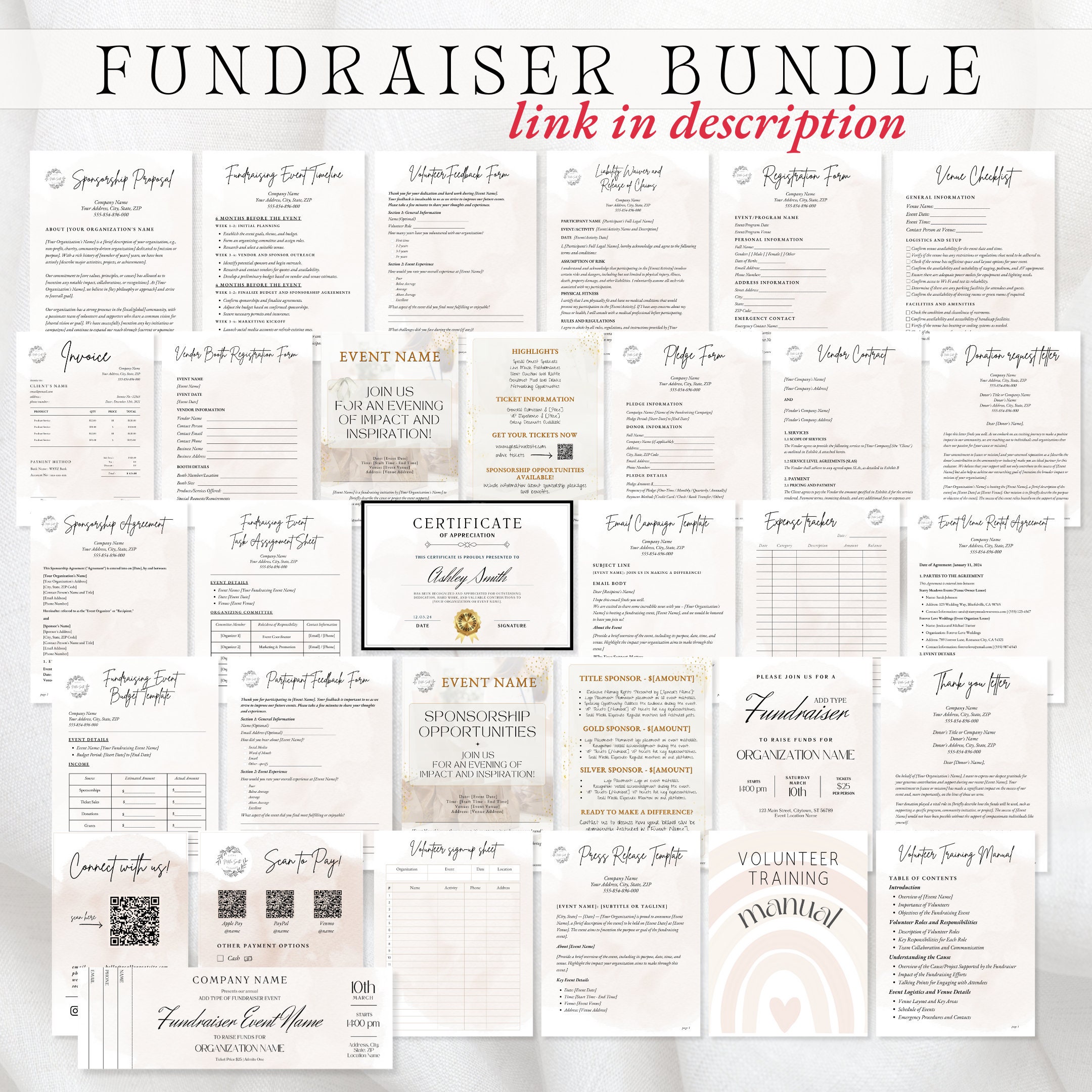 FUNDRAISING EVENT CHECKLIST. Fundraiser Timeline Template. Fundraising ...