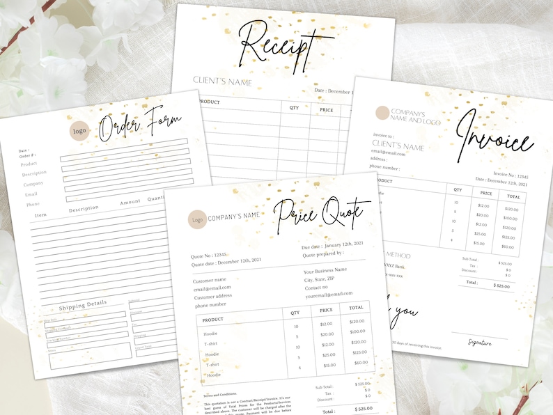 EDITABLE QUOTE TEMPLATE, Price Quotation Canva Template, Small Business ...