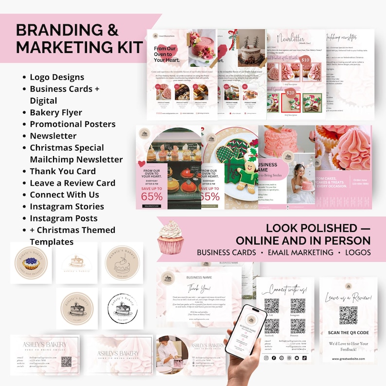 BAKERY BUSINESS FORMS – Editable Canva Templates for Cake Order Forms ...