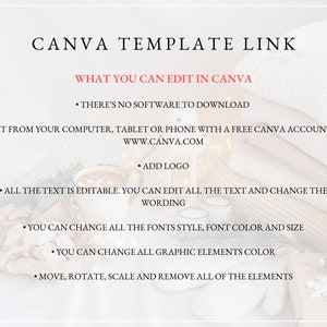 EDITABLE CHRISTMAS INVOICE Template for Small Business, Printable ...