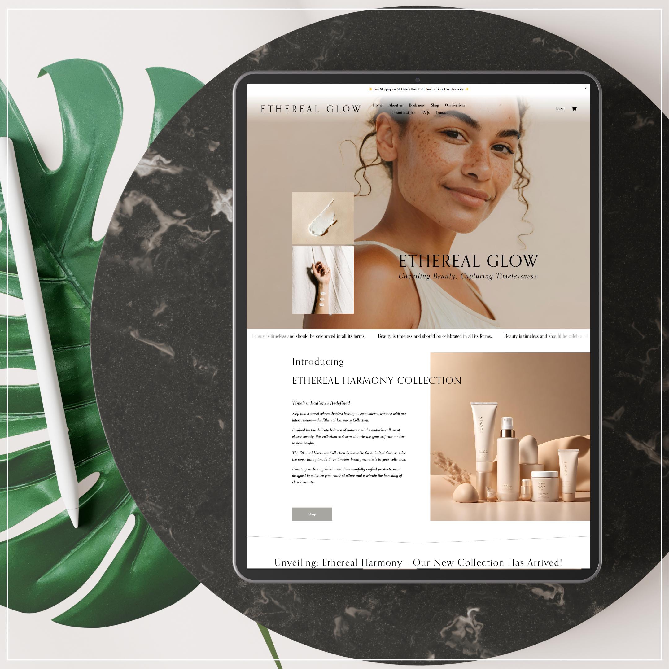 BEAUTY WEBSITE TEMPLATE – Editable Squarespace Design for Estheticians ...