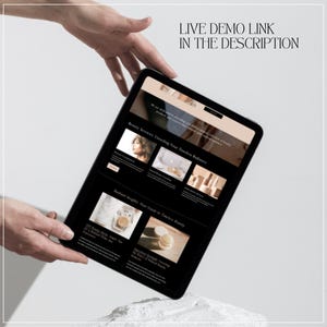 SQUARESPACE TEMPLATE SKINCARE, Luxury Skincare Website Template, Beauty Website Template Design ...