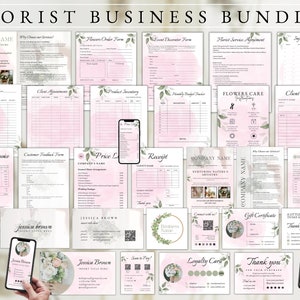 PRINTABLE FLORIST ORDER Form, Editable Flowers Order Form Template ...