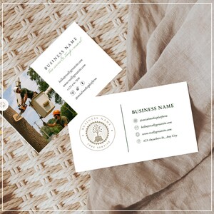 TREE SERVICE BUSINESS Card Template – Editable Tree Trimming & Stump ...