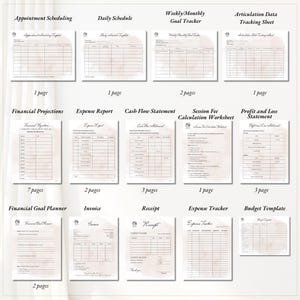 SPEECH THERAPY Forms. Speech Therapist Business Bundle. Professional ...