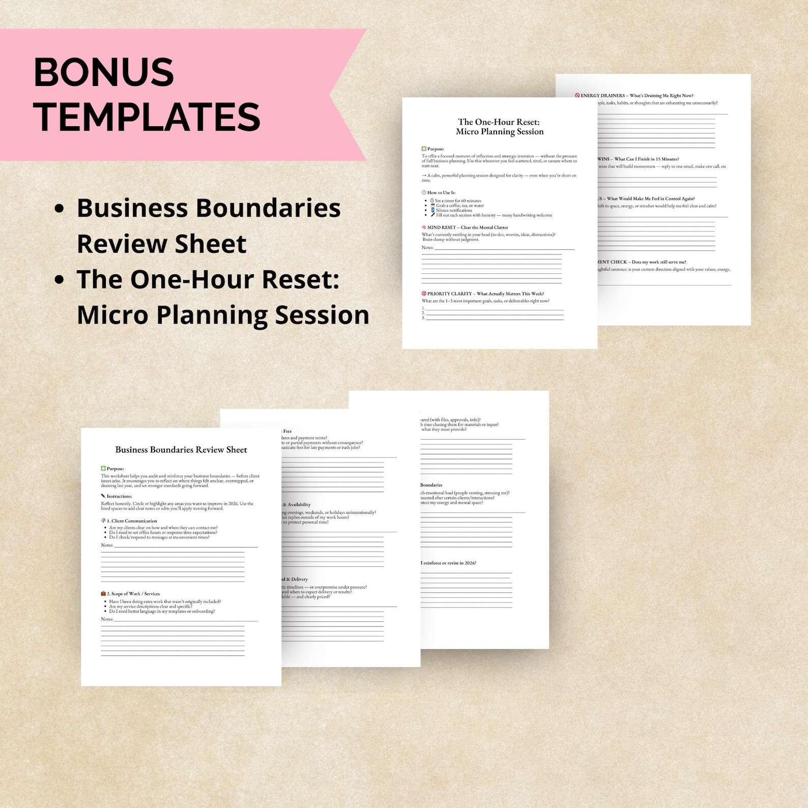 2026 BUSINESS RESET Canva Templates for Small Business Owners Business ...