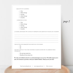 CUSTOMER FEEDBACK FORM, Client Review Template, Client Feedback Sheet ...
