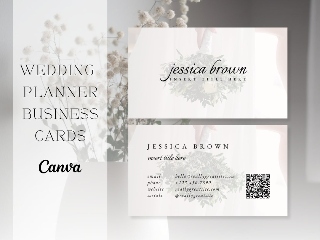WEDDING PLANNER BUSINESS Cards Event Planner Business Card - Etsy