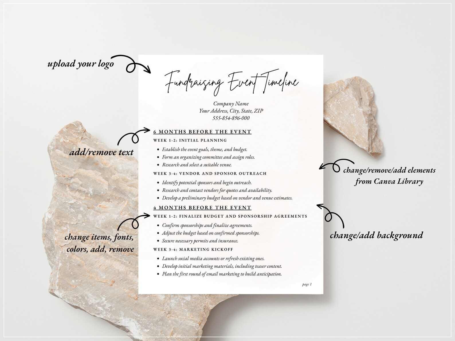 FUNDRAISING EVENT CHECKLIST. Fundraiser Timeline Template. Fundraising ...
