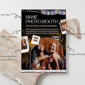 PHOTO BOOTH FLYER. Photo Booth Rental Flyer Design. Photo Booth ...