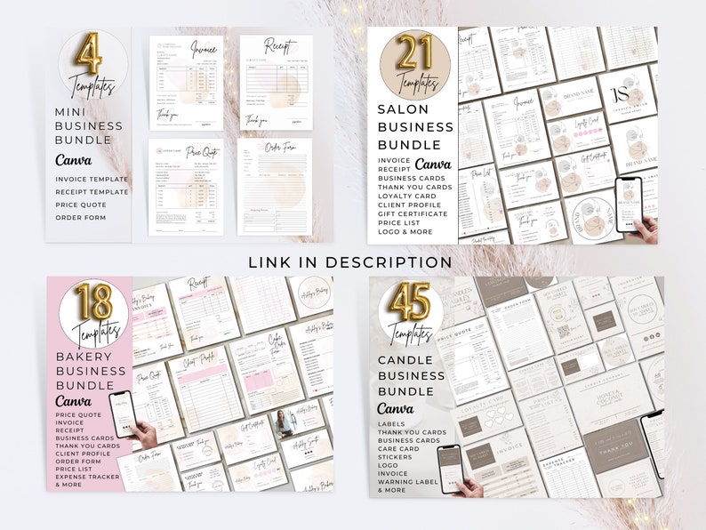 EDITABLE CHRISTMAS INVOICE Template for Small Business - Etsy