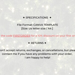 EDITABLE CHRISTMAS INVOICE Template for Small Business - Etsy