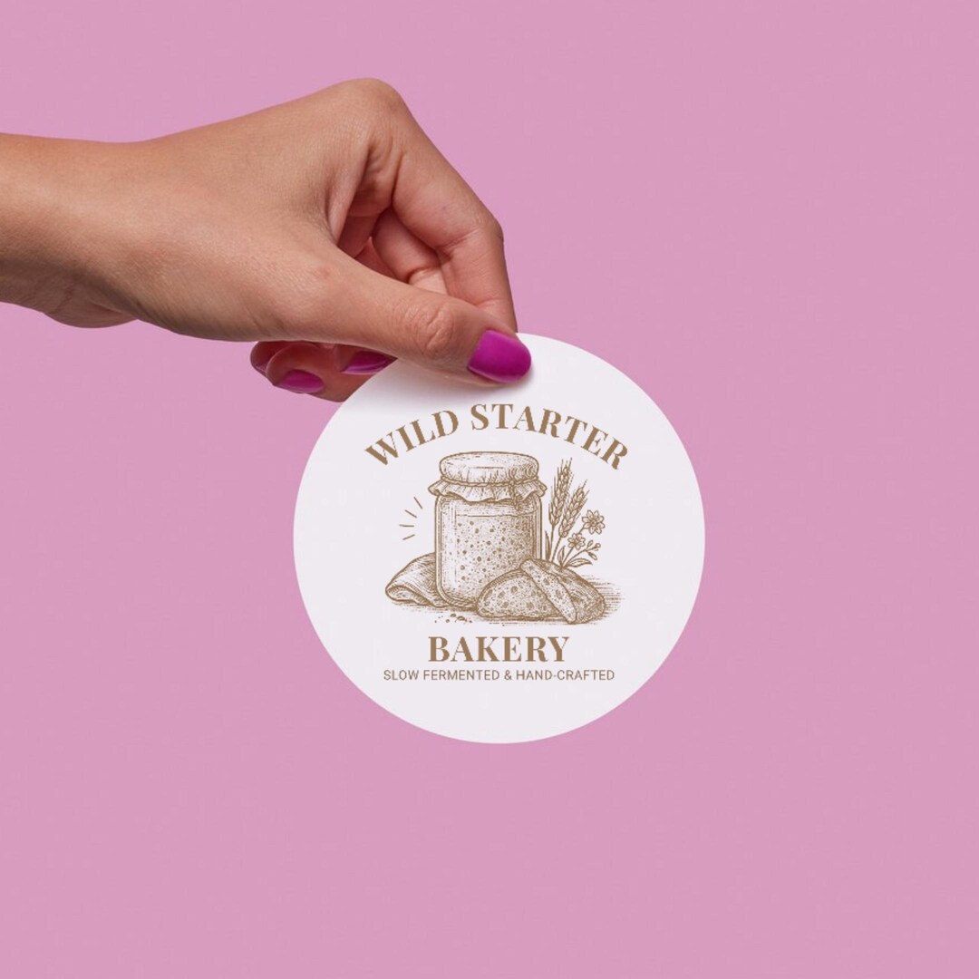 SOURDOUGH BAKERY LOGO Template Bundle – Editable Canva Logos for ...