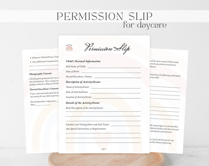 Field Trip Form - Etsy