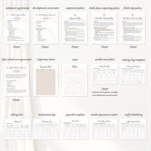 DAYCARE FORMS & Business Plan Bundle – Editable Canva Templates for ...