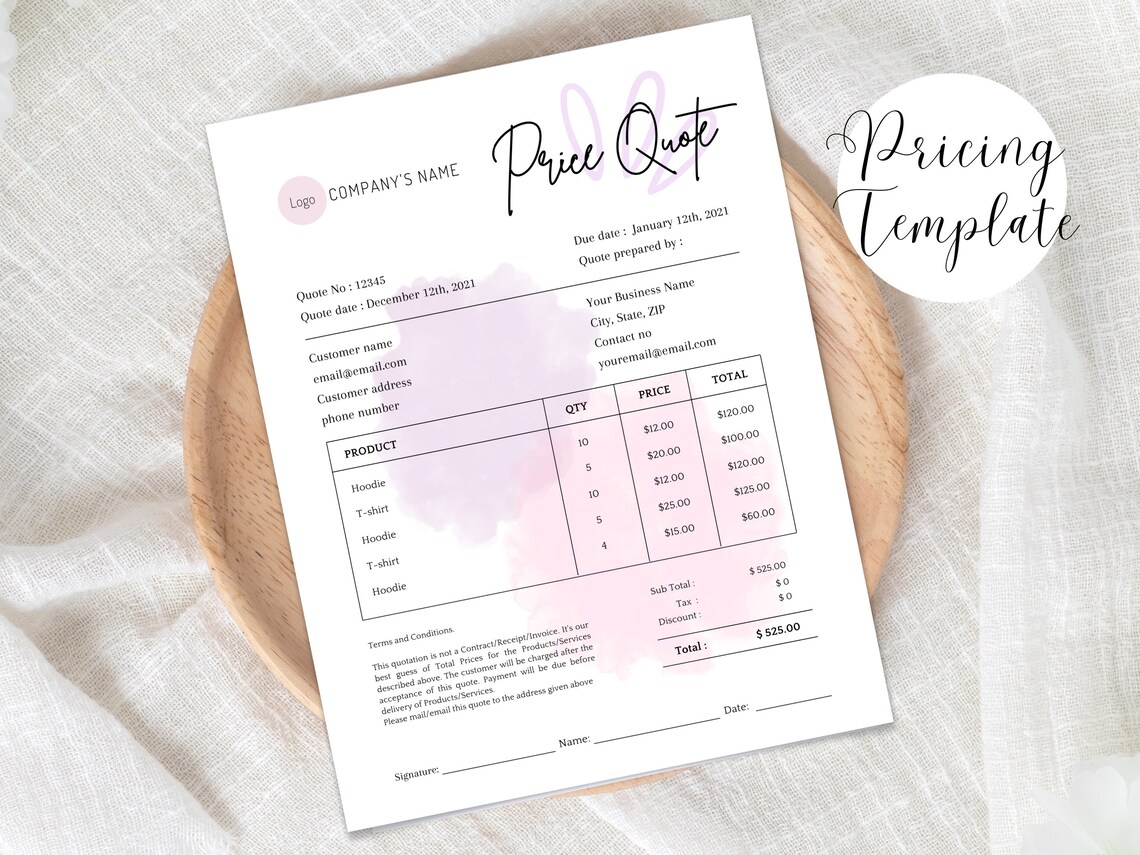 Small Business Bundle Documents Invoice Template Download - Etsy