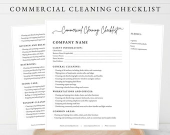 Commercial Cleaning Checklist Cleaning Checklist, Office Cleaning ...