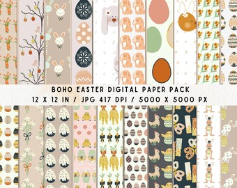 Easter Digital Paper | Etsy