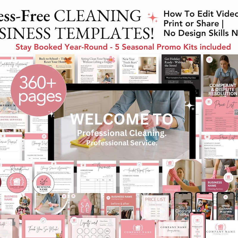 Cleaning Service Packs - Etsy