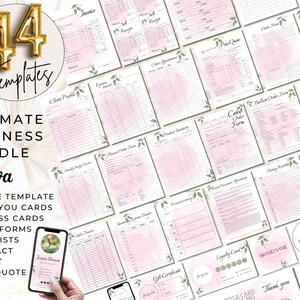 Small Business Bundle Documents, Invoice Template Download, Editable ...