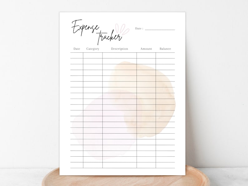 EDITABLE EXPENSE TRACKER Printable Expense Tracker - Etsy