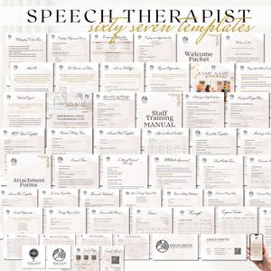 SPEECH THERAPY Forms. Speech Therapist Business Bundle. Professional ...